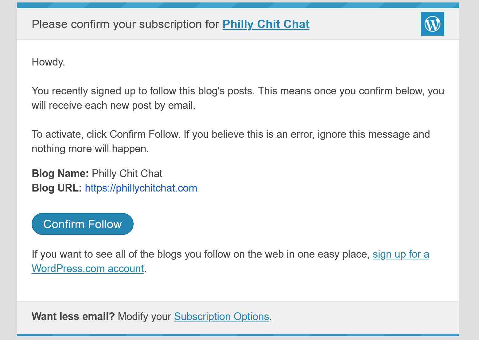 A Message to PhillyChitChat Subscribers - Philly Chit Chat